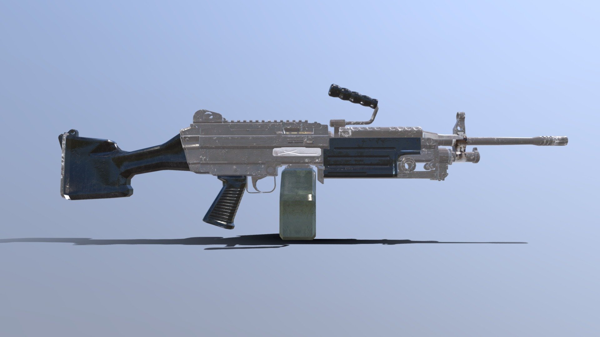 PUBG: M249 - 3D model by halloweeks [2800948] - Sketchfab