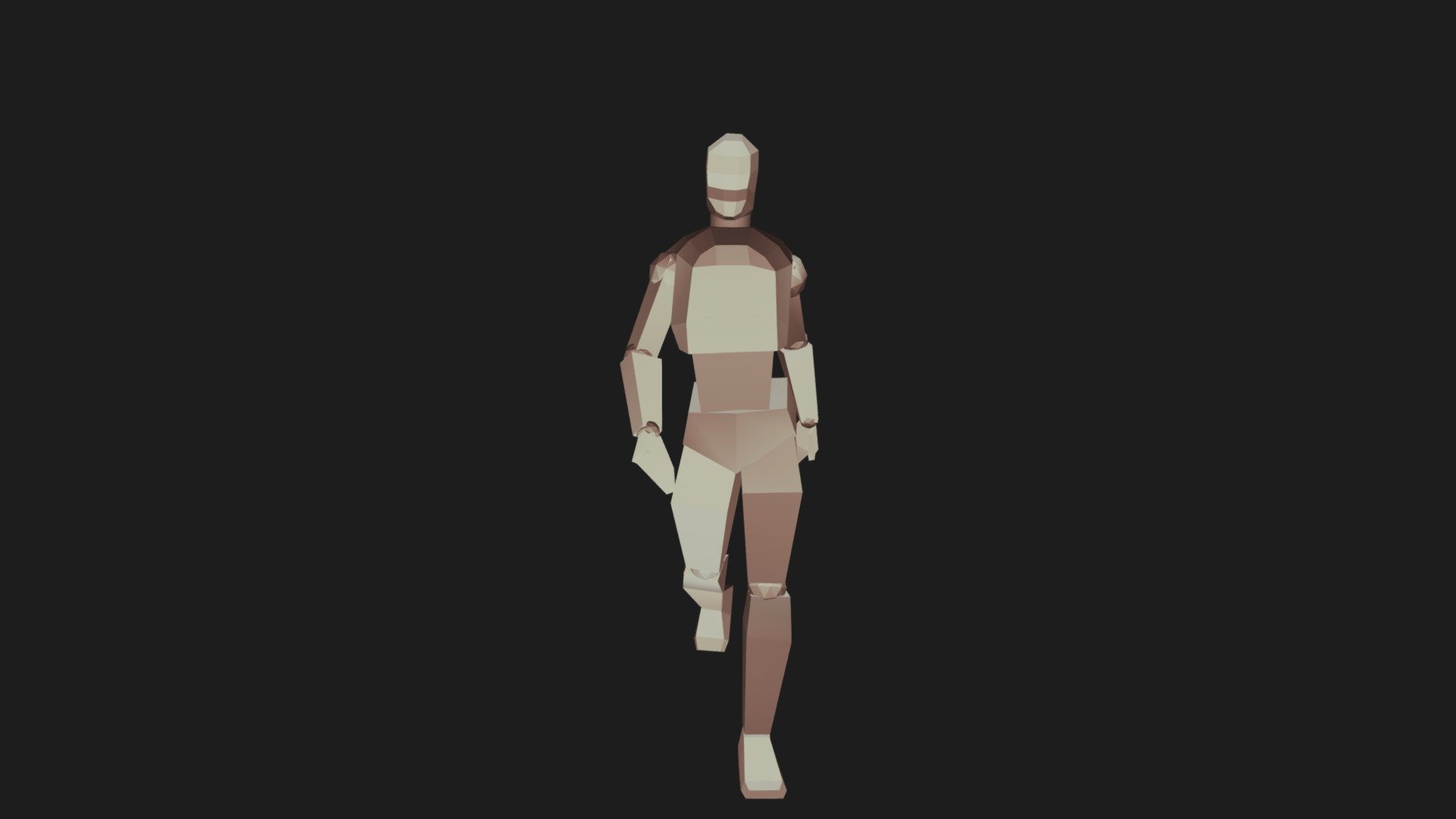 634230007 low polygon human Walking - Download Free 3D model by ...