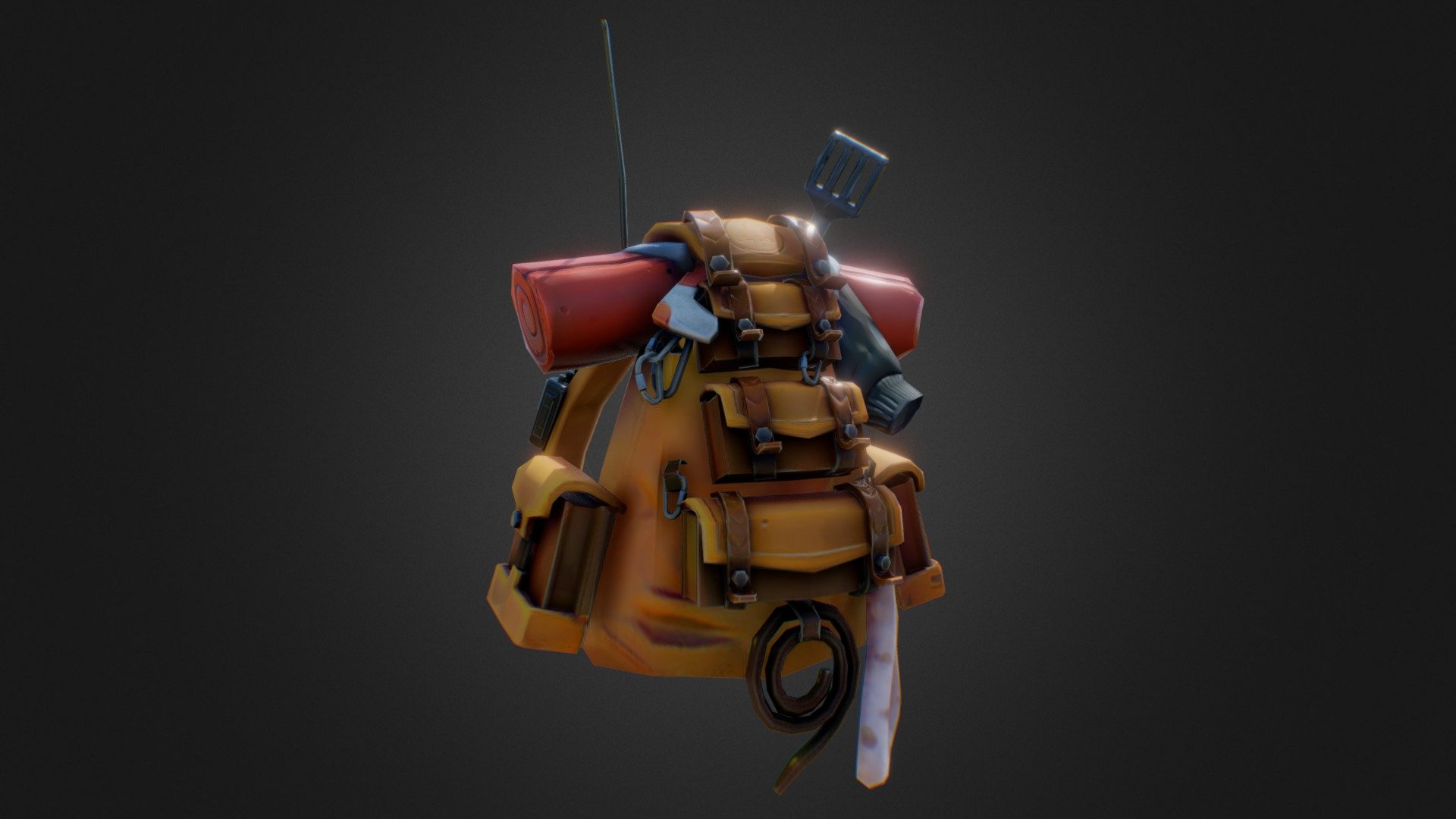 Wild Camp : BackPack - 3D model by Baptiste Lonqueu (@Bapts) [2801cd6 ...