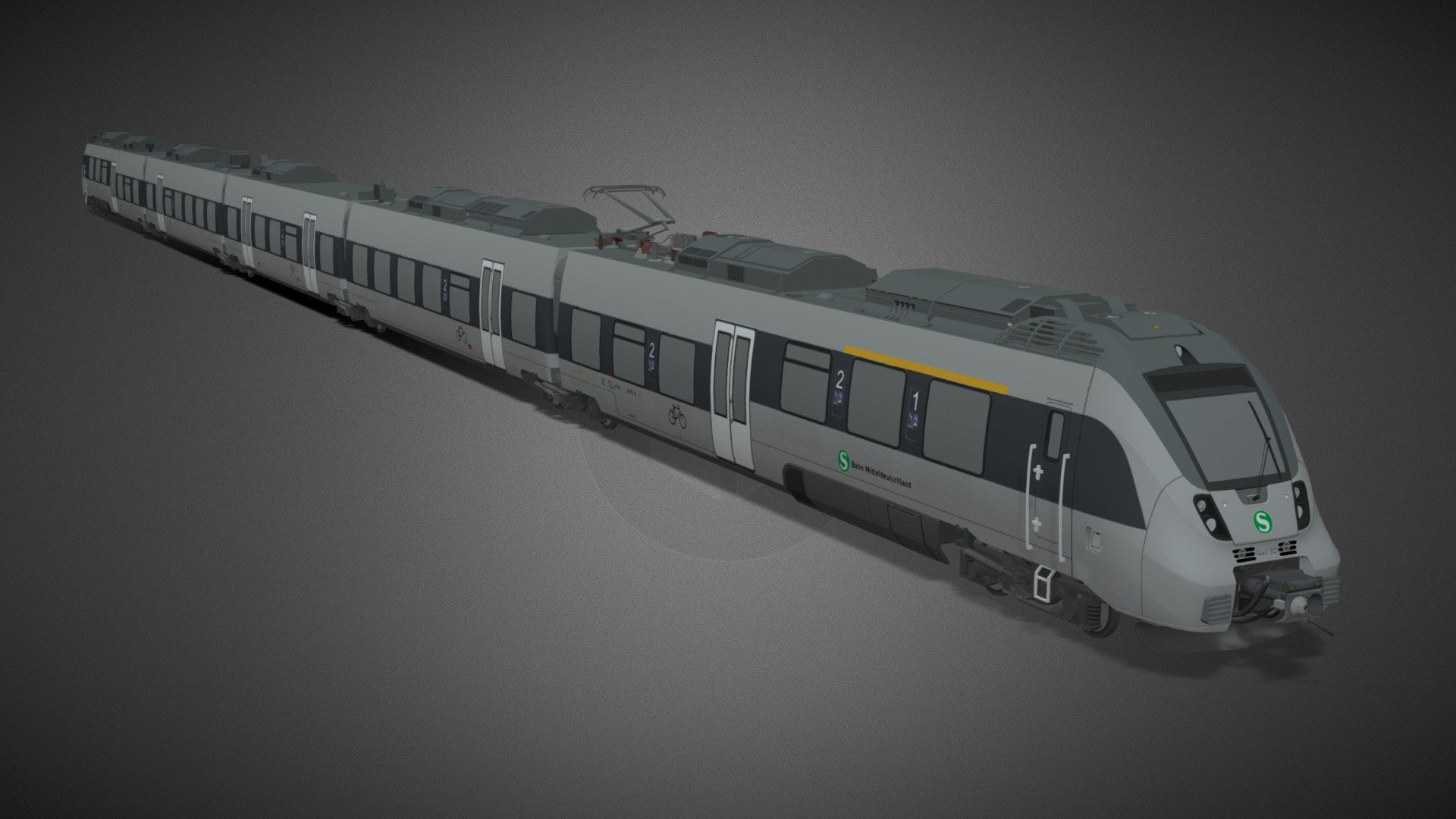 Bombardier Talent 2 S-Bahn Mitteldeutchland - Buy Royalty Free 3D model ...