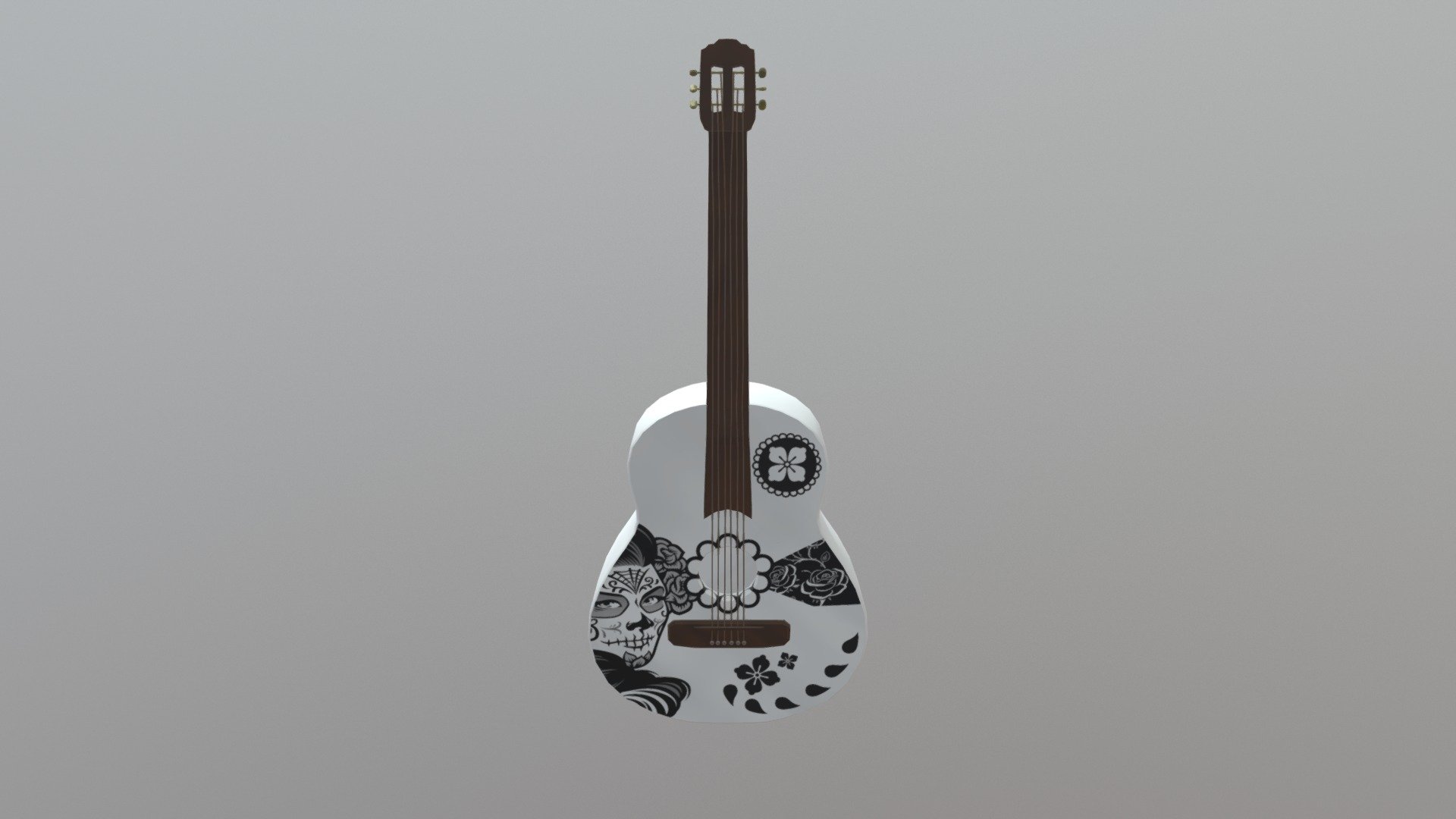Re-Upload Guitar - 3D model by Quentin.Bourgade [2804244] - Sketchfab