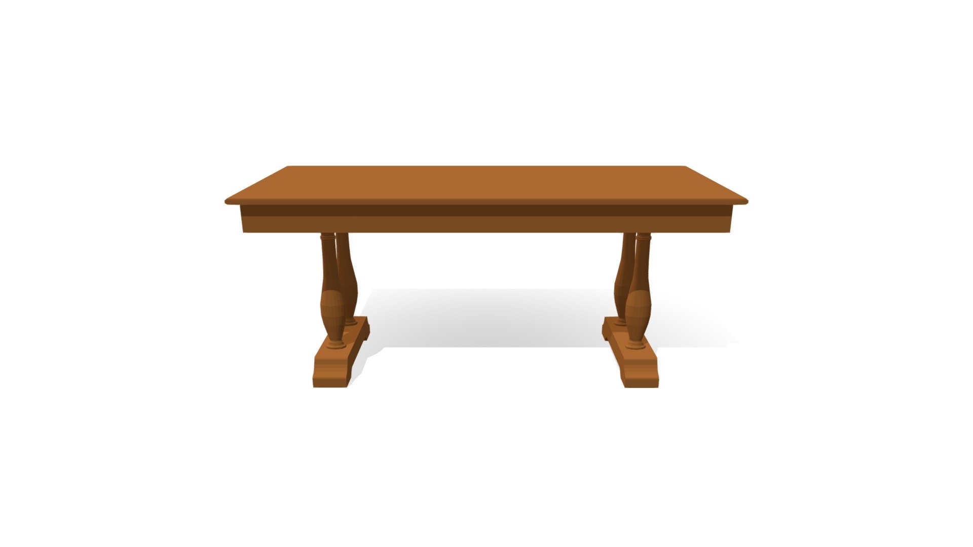 Dining Table - Rectangle - 3D model by jacetrimmer [2804d15] - Sketchfab