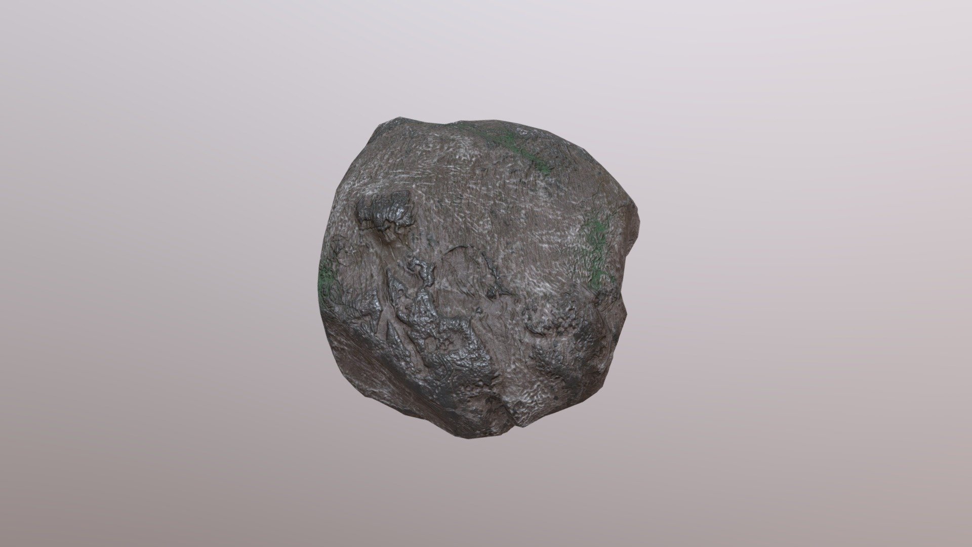 Mossy Gray River Rock - 3D model by DeEa545 [2806fb9] - Sketchfab