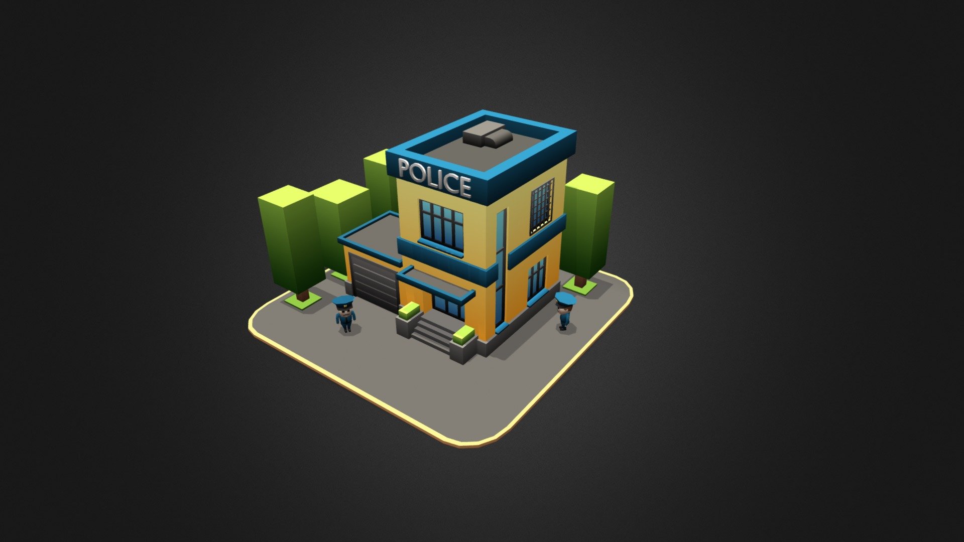 Police department - 3D model by Finkarik [2809847] - Sketchfab
