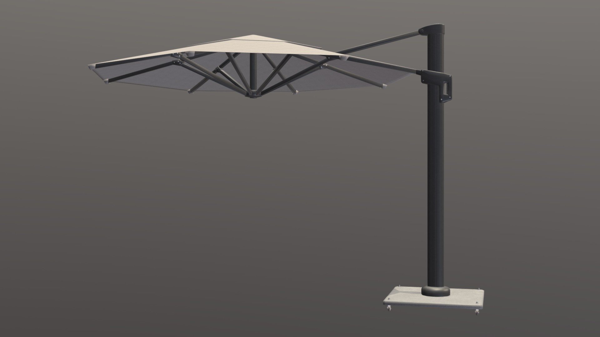 Floating Parasol Sunshade Patio Umbrella - Download Free 3D model by ...