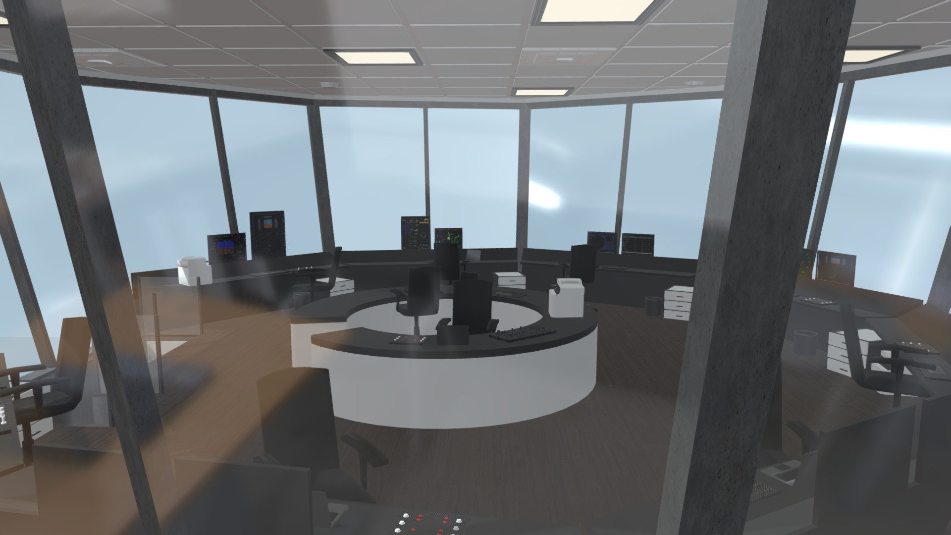 Airport Control Tower - Buy Royalty Free 3D model by renato.lt (@renato ...