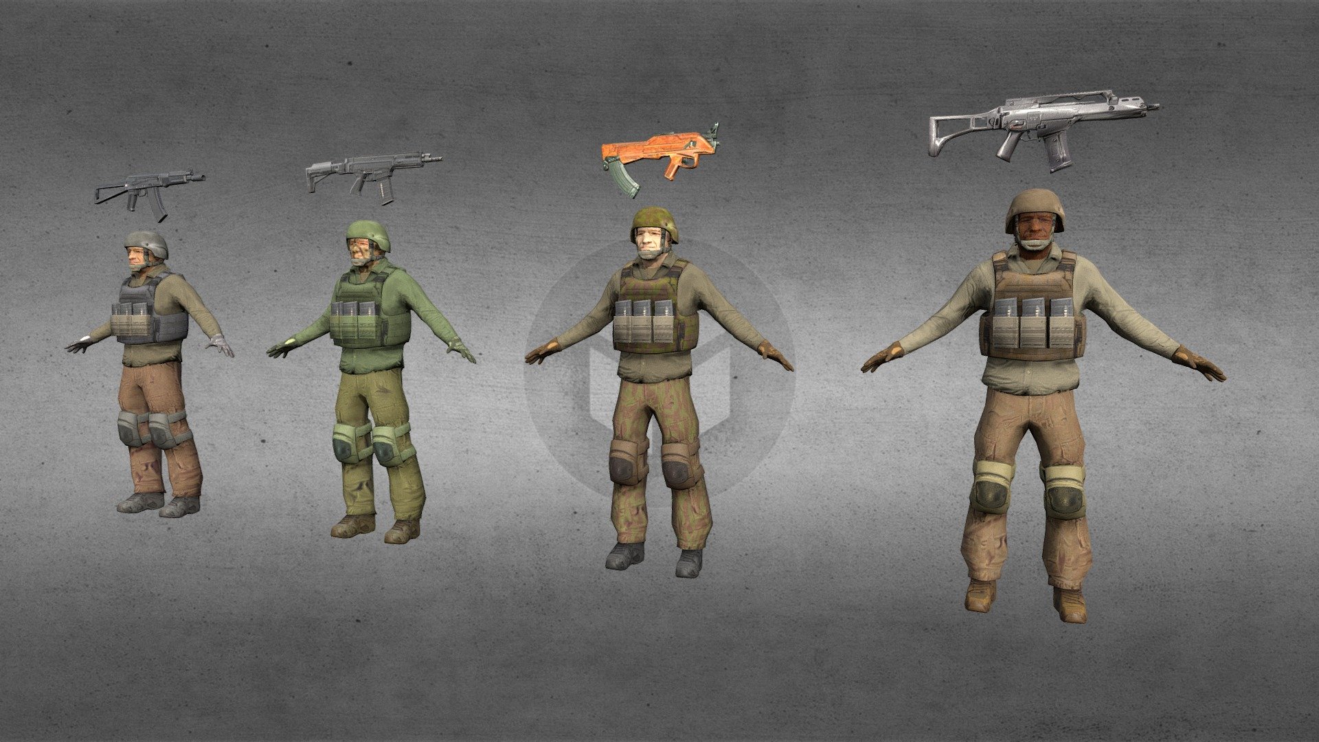 RTS Mercenaries 1 (CC0) - Download Free 3D model by britdawgmasterfunk ...