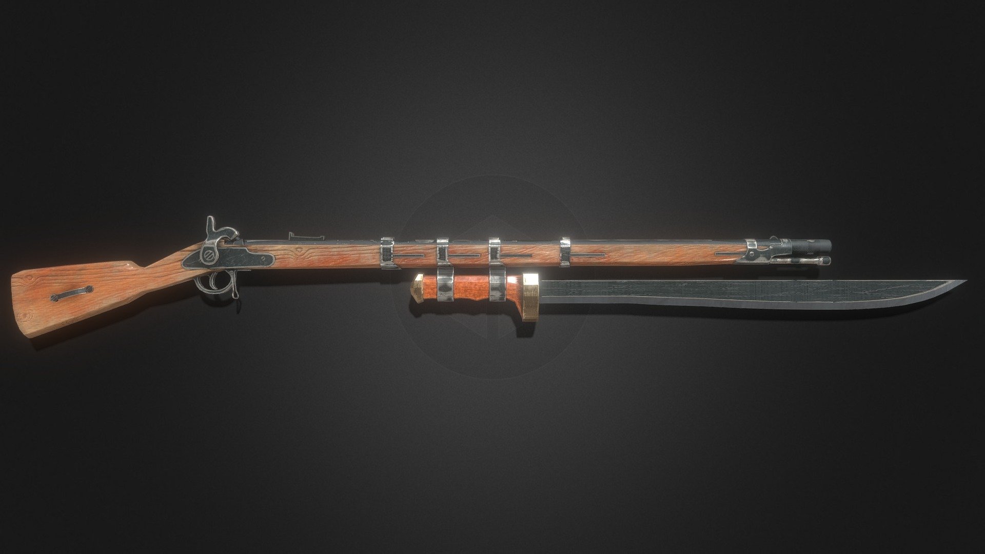 Old Musket Gun - 3D model by Kamal Kashyap (@kamalkashyap169) [280c4f9 ...