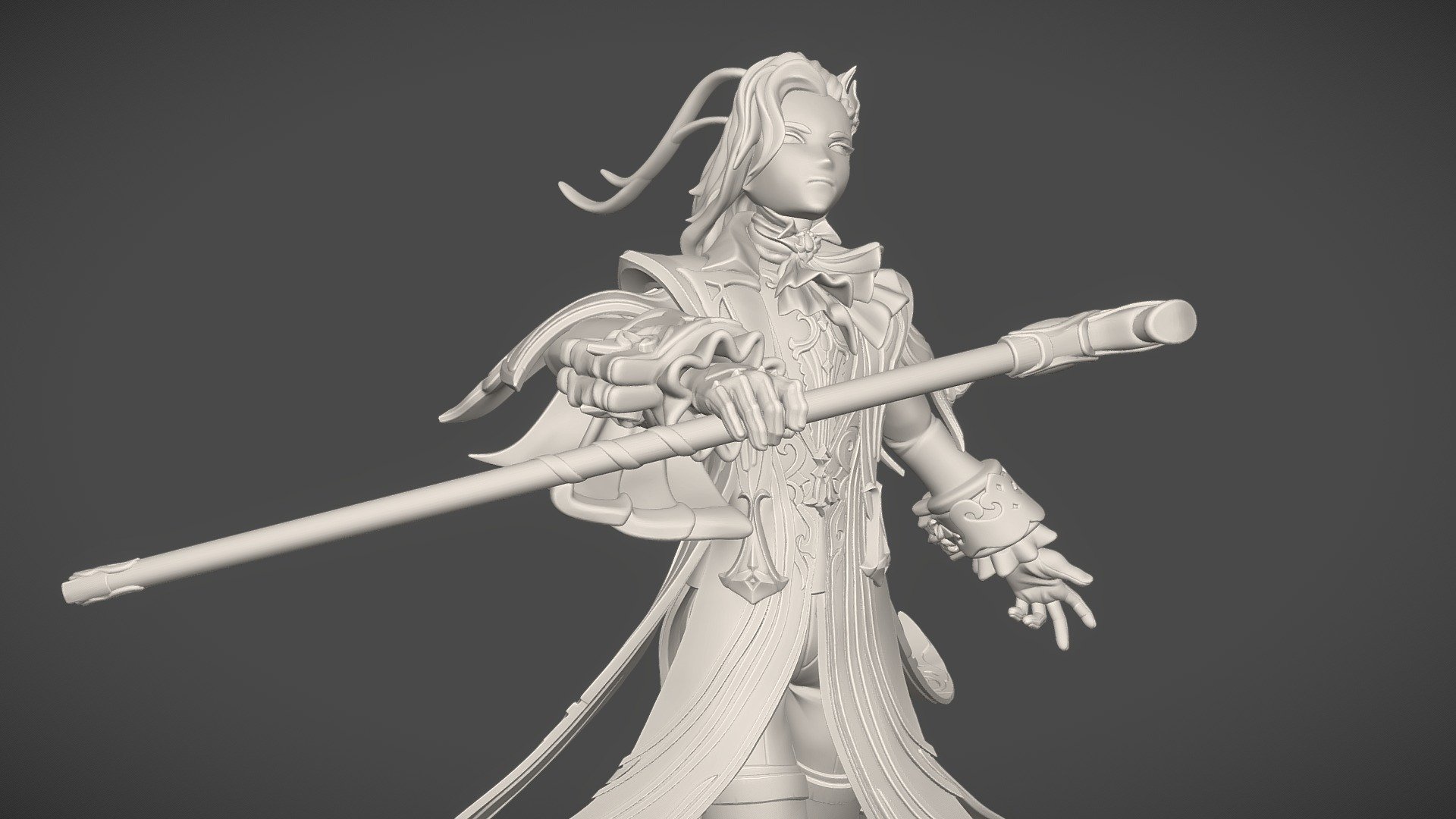 Genshin Impact - Neuvillette - 3D model by hojosculpt [280d2f8] - Sketchfab