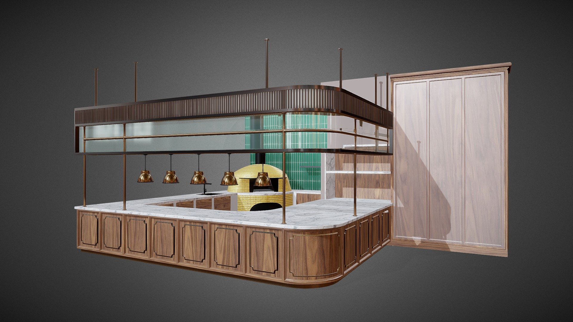 ADD Pizza Counter - 3D model by stevesneezes [280e8a3] - Sketchfab