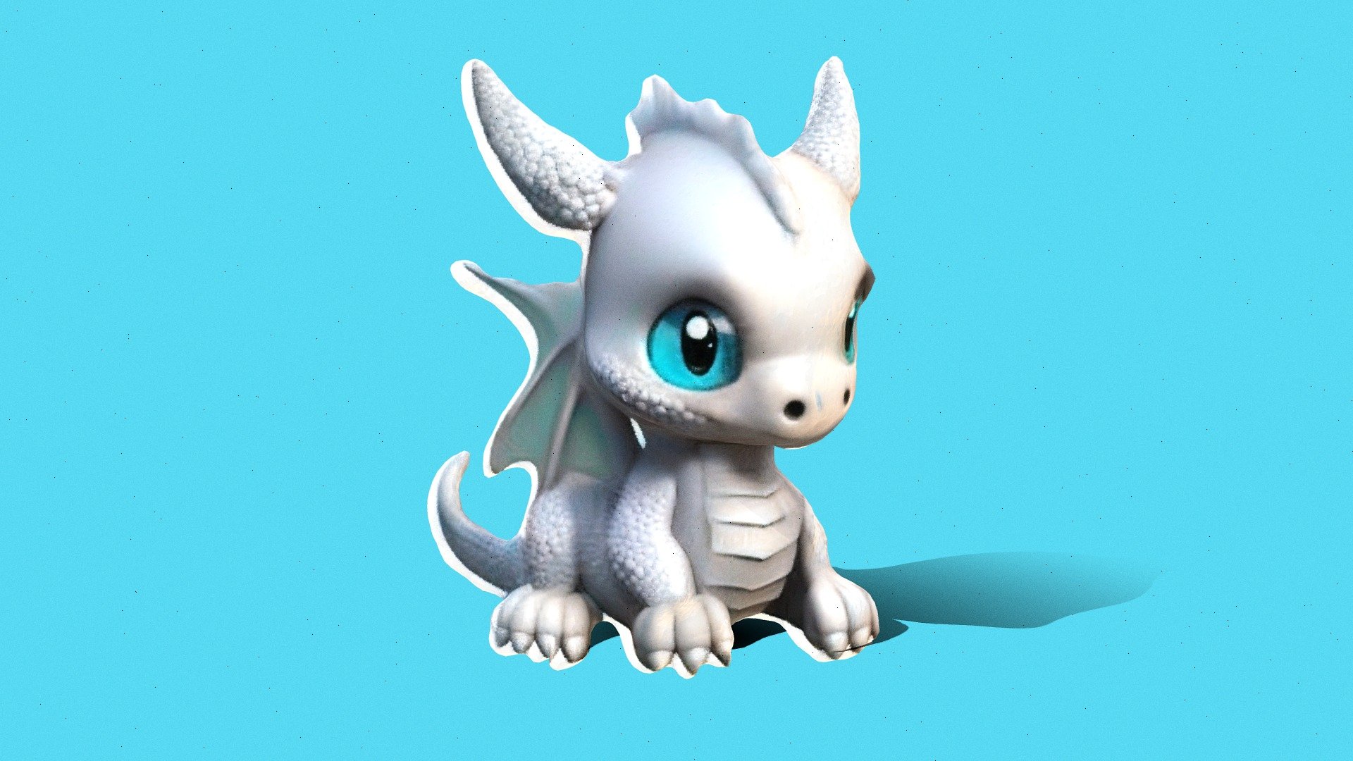 Baby dragon - AI generated - Download Free 3D model by dartuchiwa ...