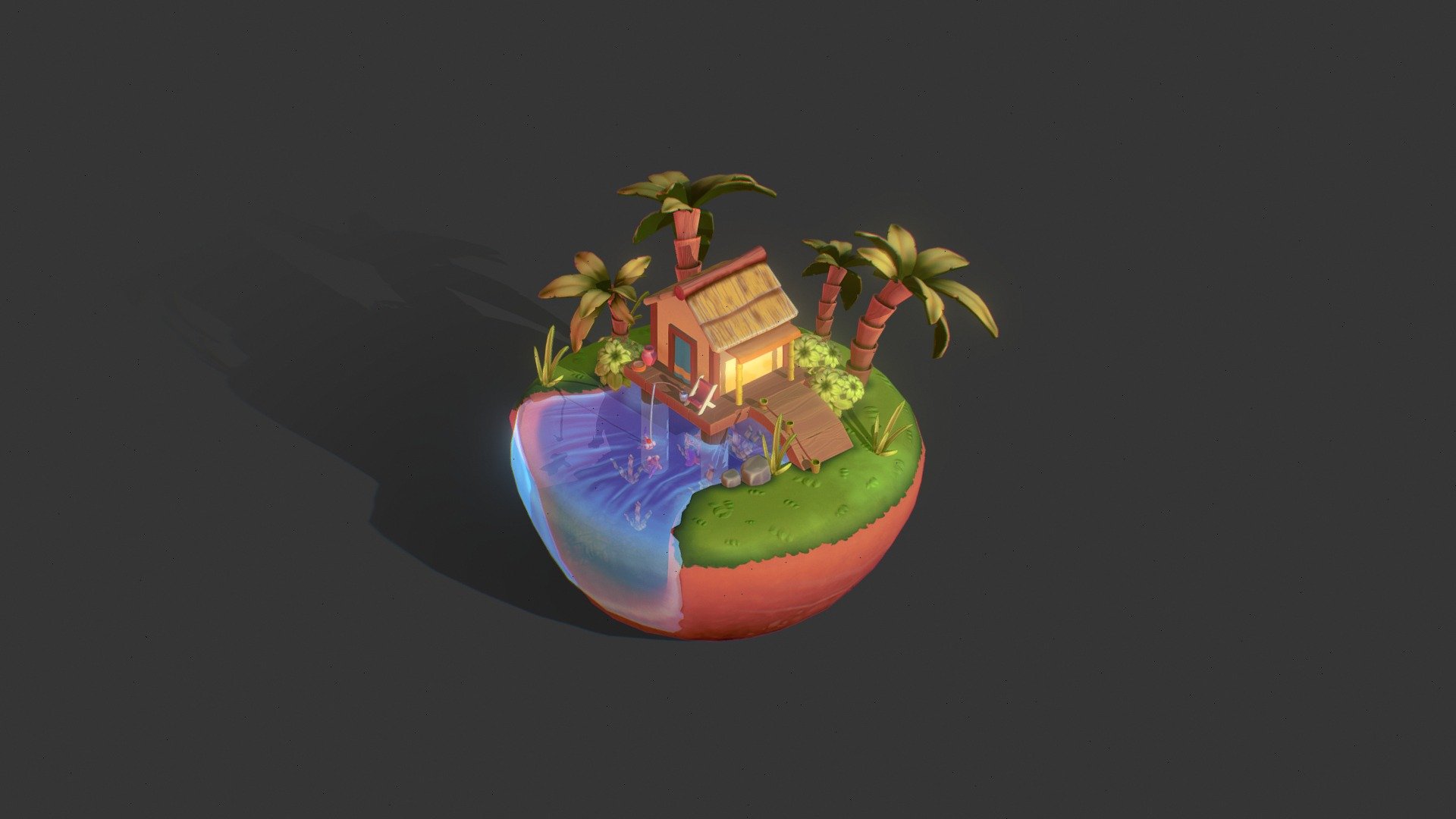 Tropical House _ FanArt - 3D model by PauloHNCosta (@PauloHNCostaArt ...