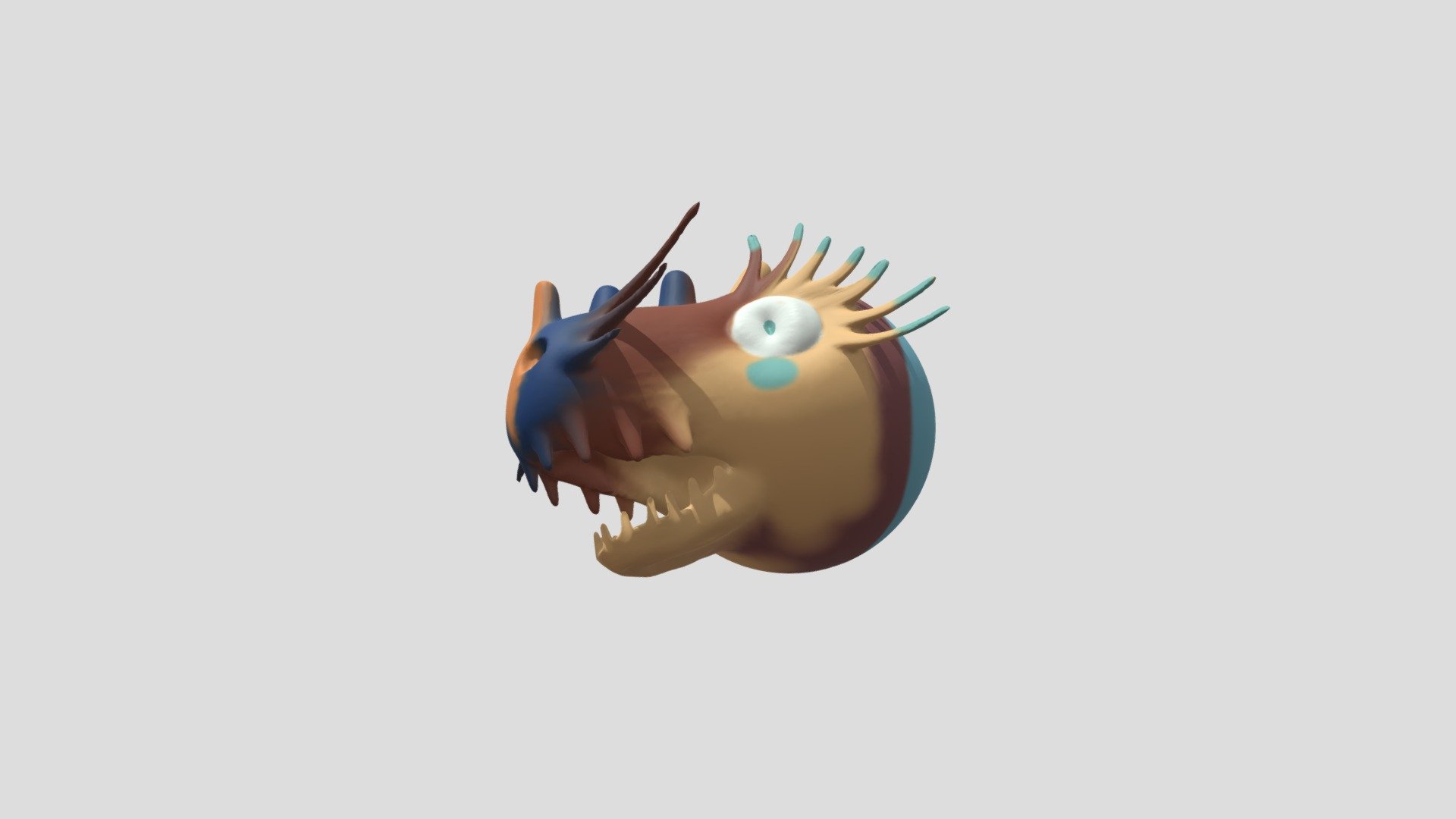 Odd Creature Head - Download Free 3D model by Doublehockeystickscomics ...
