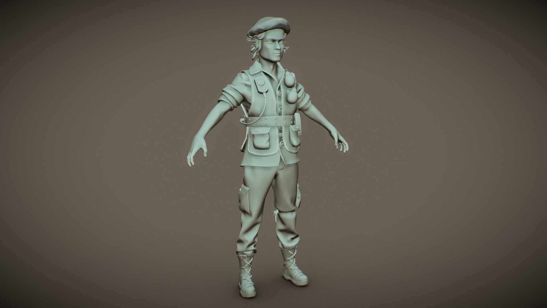 Male Mercenary - 3D model by pn [2812014] - Sketchfab