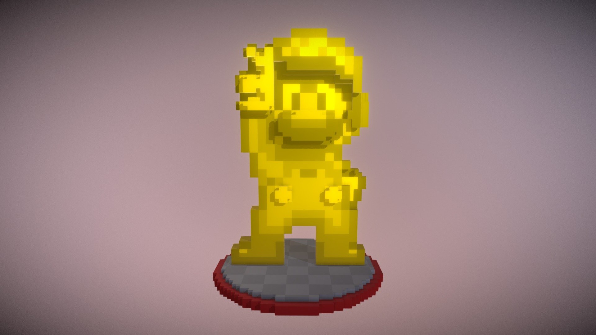 Gold Mario - Super Mario World (amiibo) - 3D model by Hugman (@Hugman ...