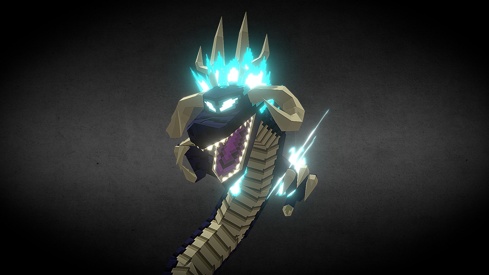 Low-poly Dragon - 3D model by DrawEl456 -FR- (@DrawEl456) [2815012 ...