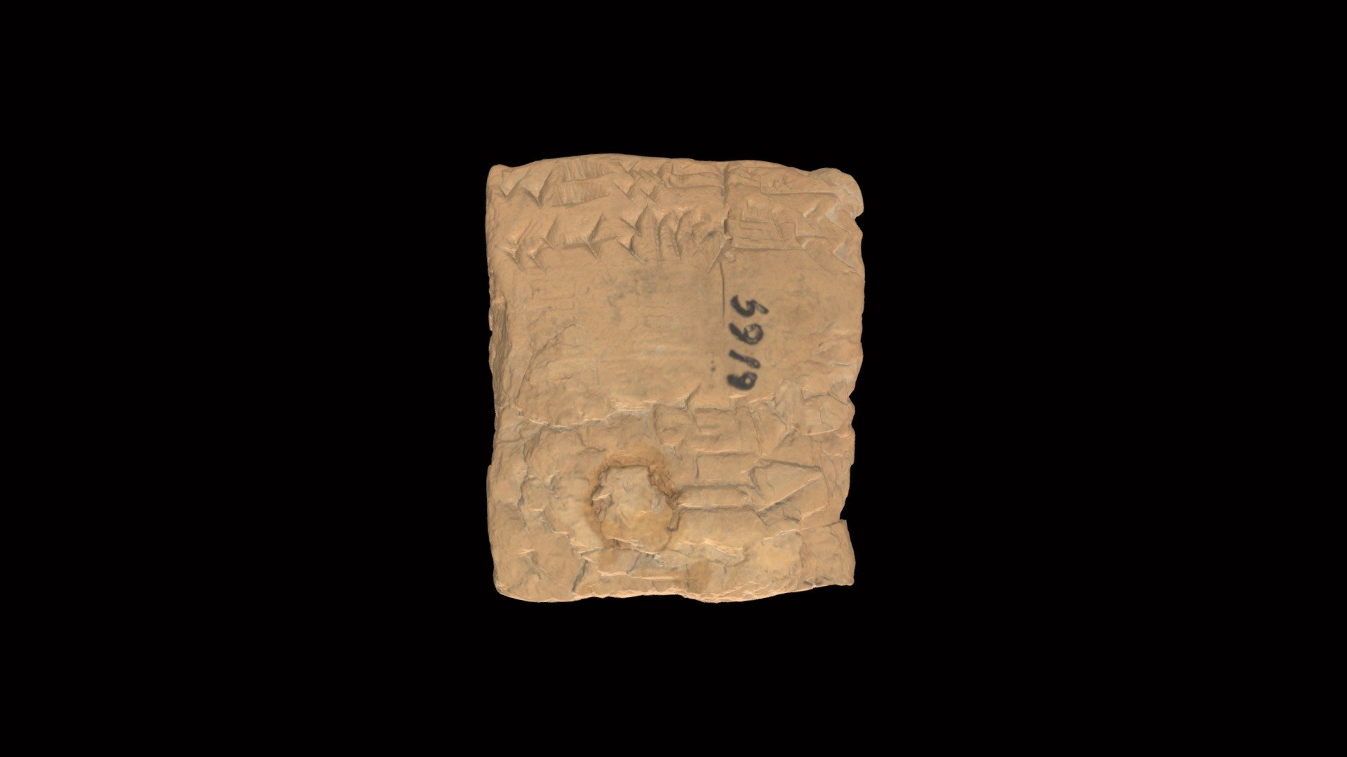 Cuneiform Tablet HMANE1909.5.5 - 3D model by Harvard Museum of the ...