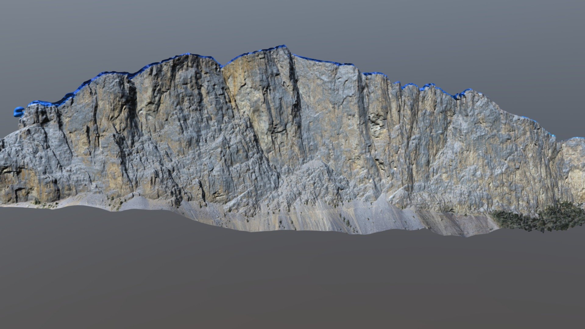 Mt. Yamnuska 3-D model - 3D model by GlennDolphin [2817e1a] - Sketchfab