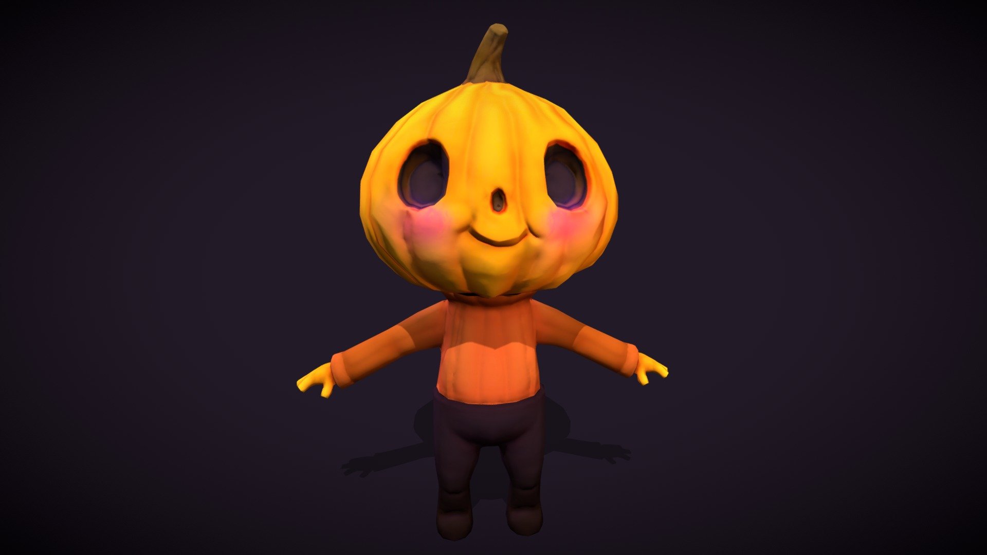 🎃 Little Pumpkin Guy - 3D model by FranMelink [281abad] - Sketchfab