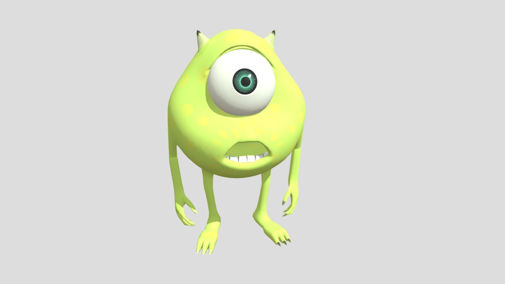 Mike Wazowski - 3D model by SausageDog (@dogBall) [281dfbb] - Sketchfab