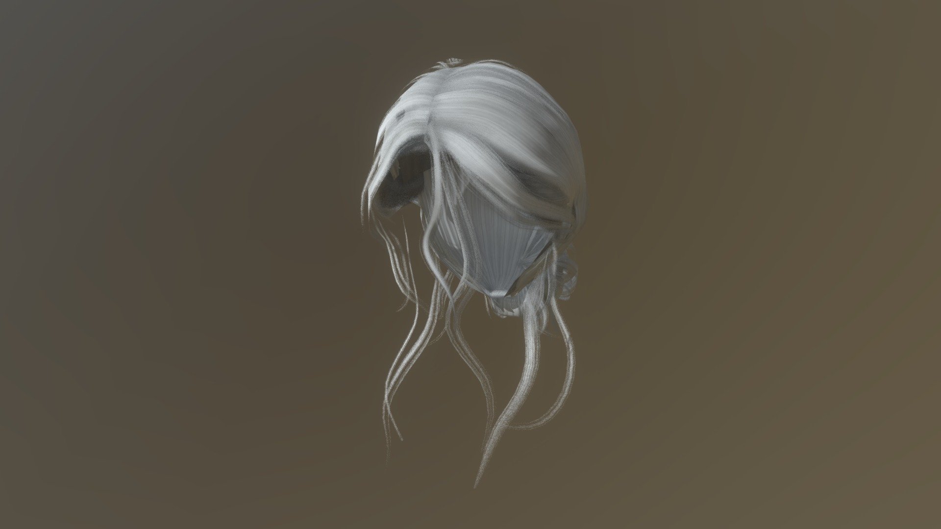 Low Bun With Bangs (With Bones) - Download Free 3D model by zHairezt [282173d] - Sketchfab