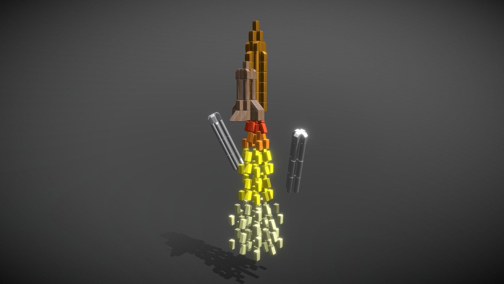 Unit Blocks Space Shuttle - 3D model by jakebarrett [28243d5] - Sketchfab