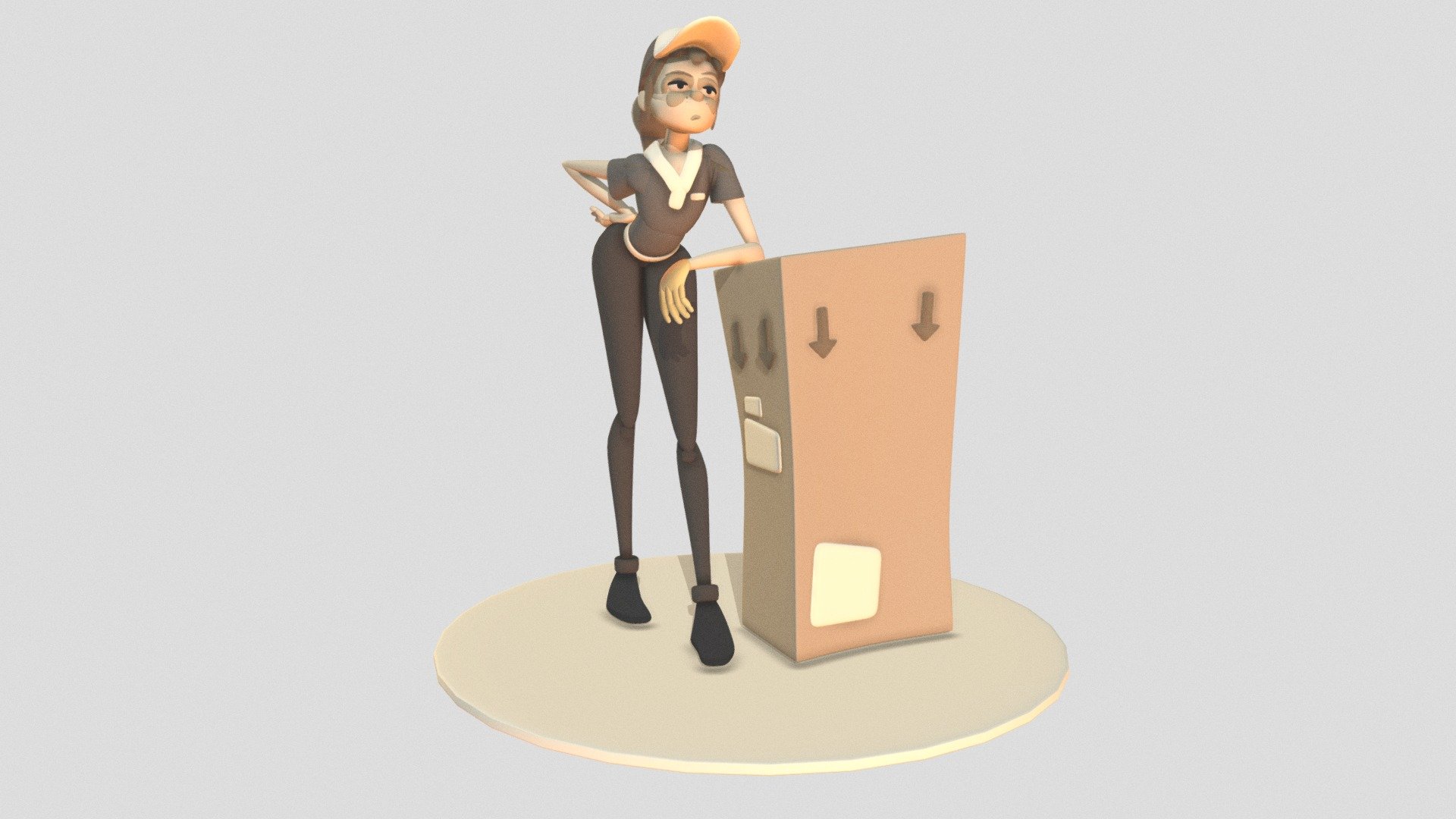 Val the Mail Delivery Woman - 3D model by m0ri_n4mu [28255eb] - Sketchfab