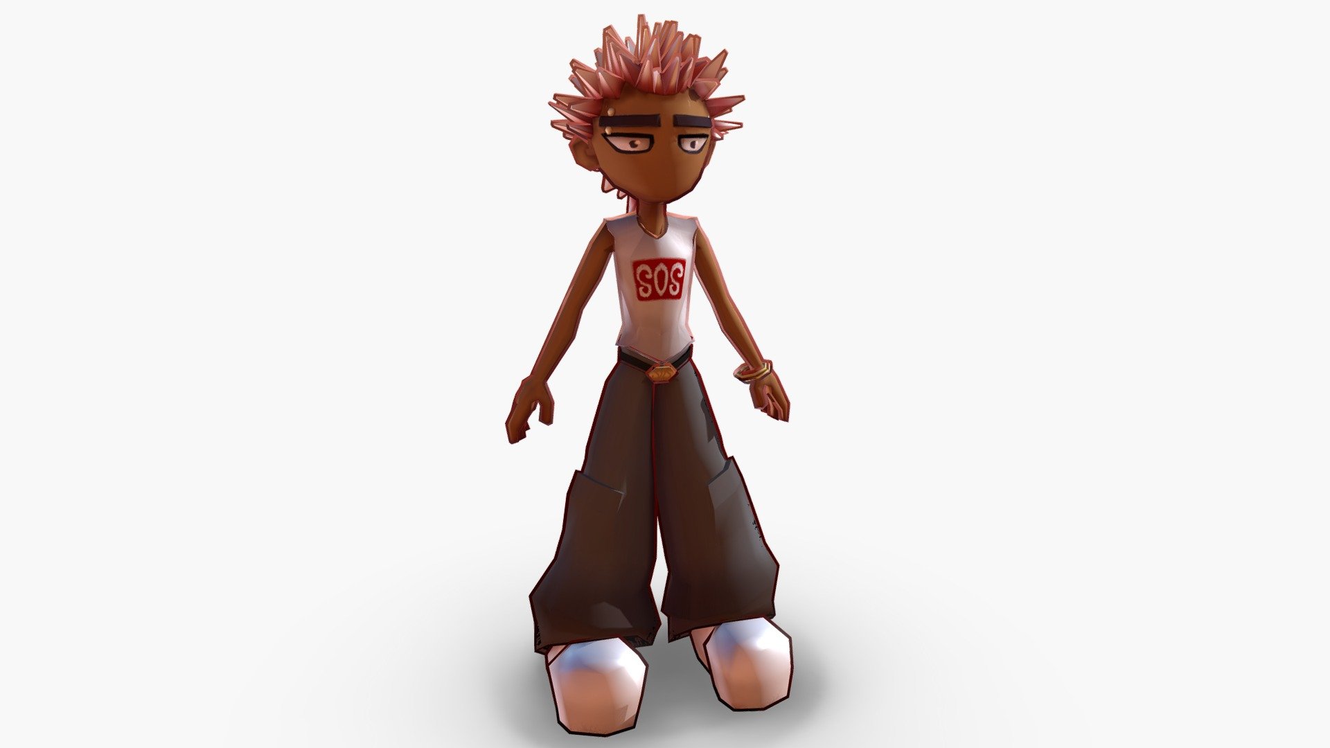 Cartoon Punk Guy - Download Free 3D model by kolorn (@kolornBear ...