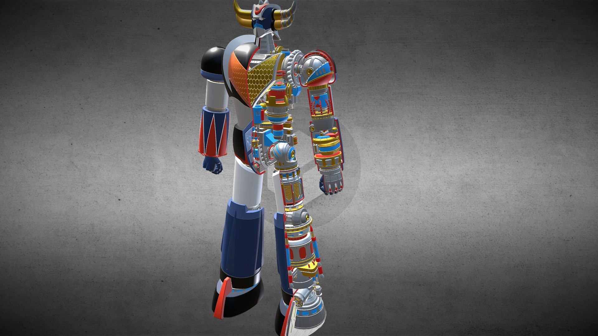 Grendizer Cutaway - 3D model by COSEDIMARCO [282a5b9] - Sketchfab