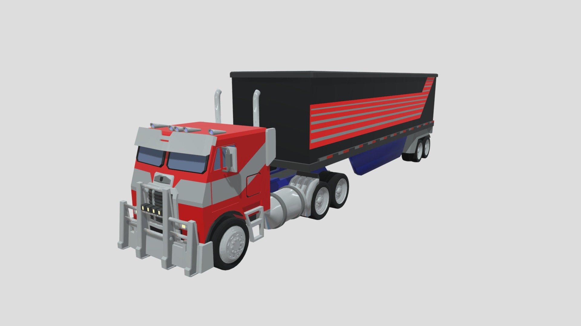 1984 Freightliner FL86 Cab (ROTB Optimus Prime) - Download Free 3D ...