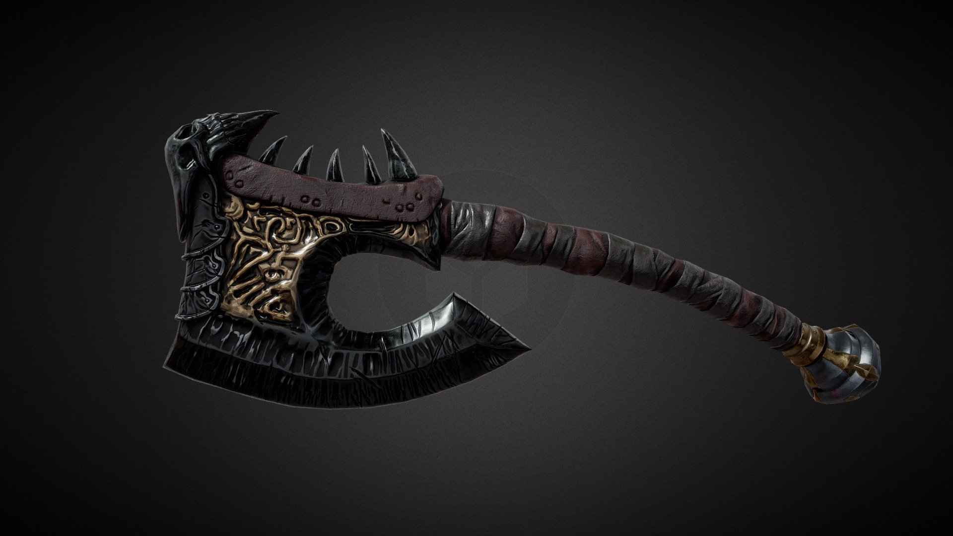 WOW_ax_lowpoly - 3D model by dukewewe [282ae1c] - Sketchfab