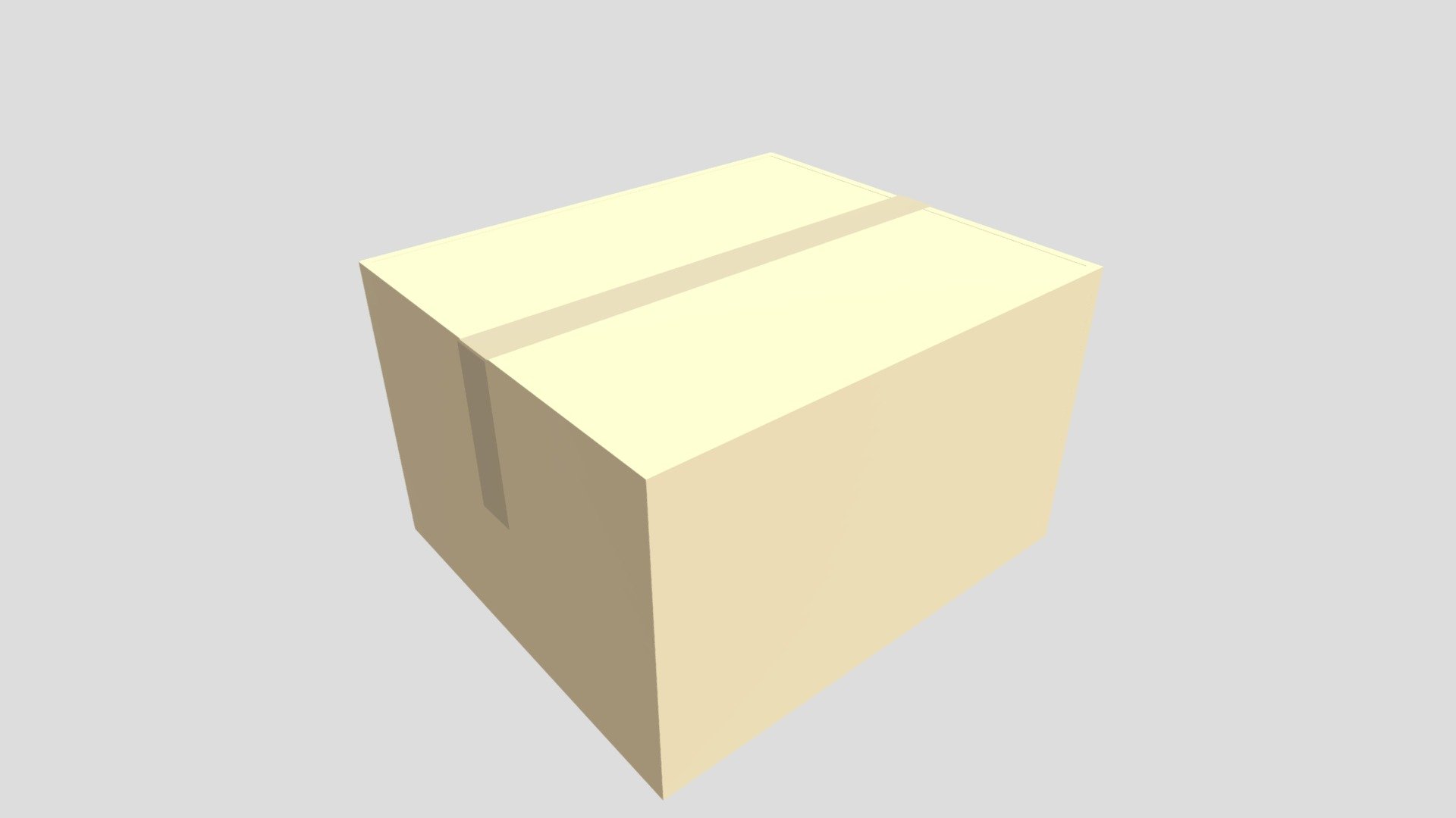 Taped Cardboard Box - Download Free 3D model by bevanny [282ae80 ...