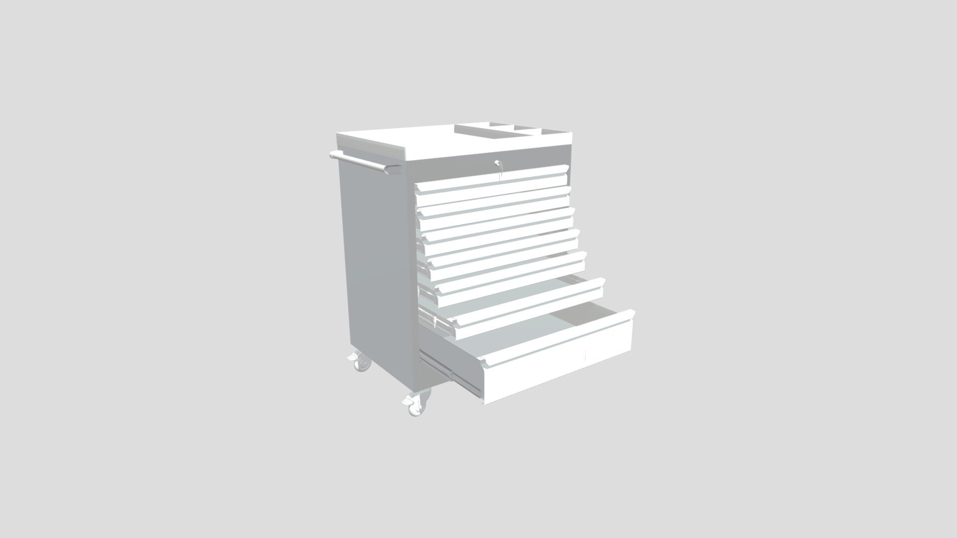 Тележка инструментальная, Tool trolley - 3D model by kostawa [282c986 ...