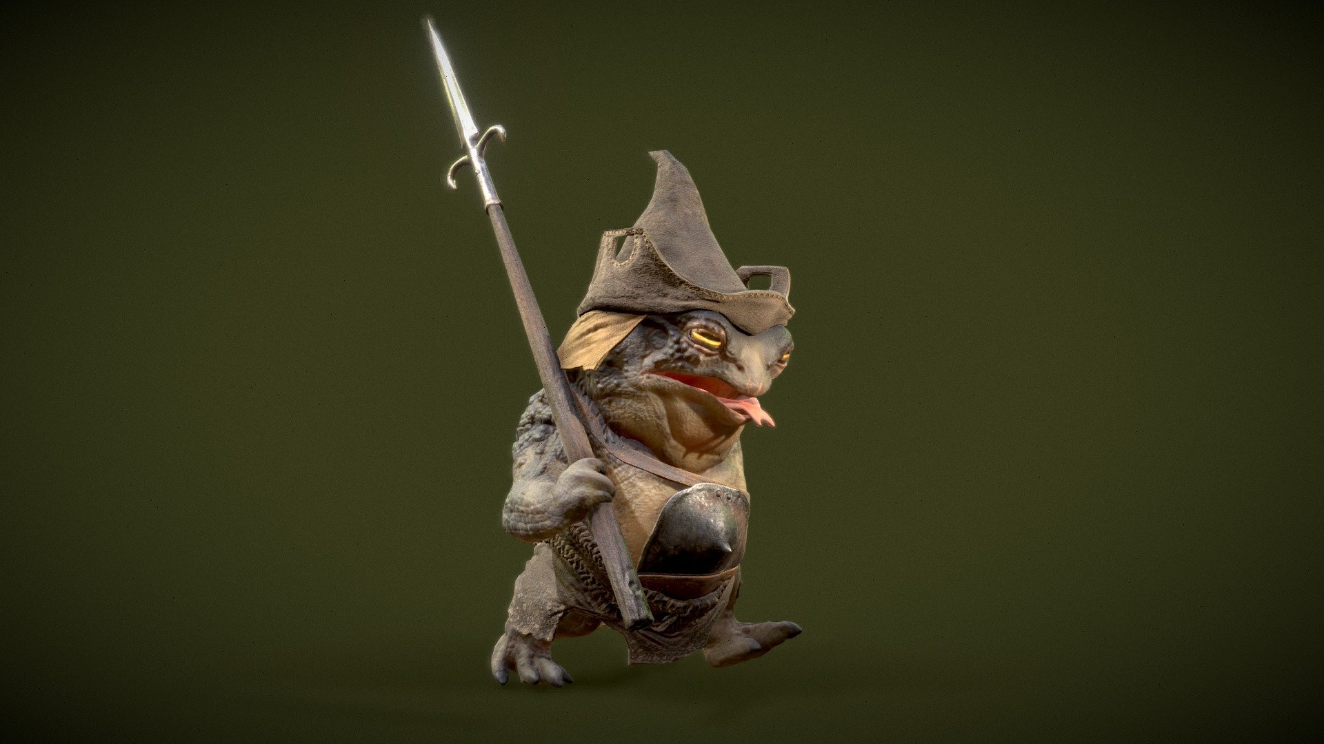 Toad-Man walkloop - 3D model by JHS-Art (@Nidhoeggr) [282d073] - Sketchfab