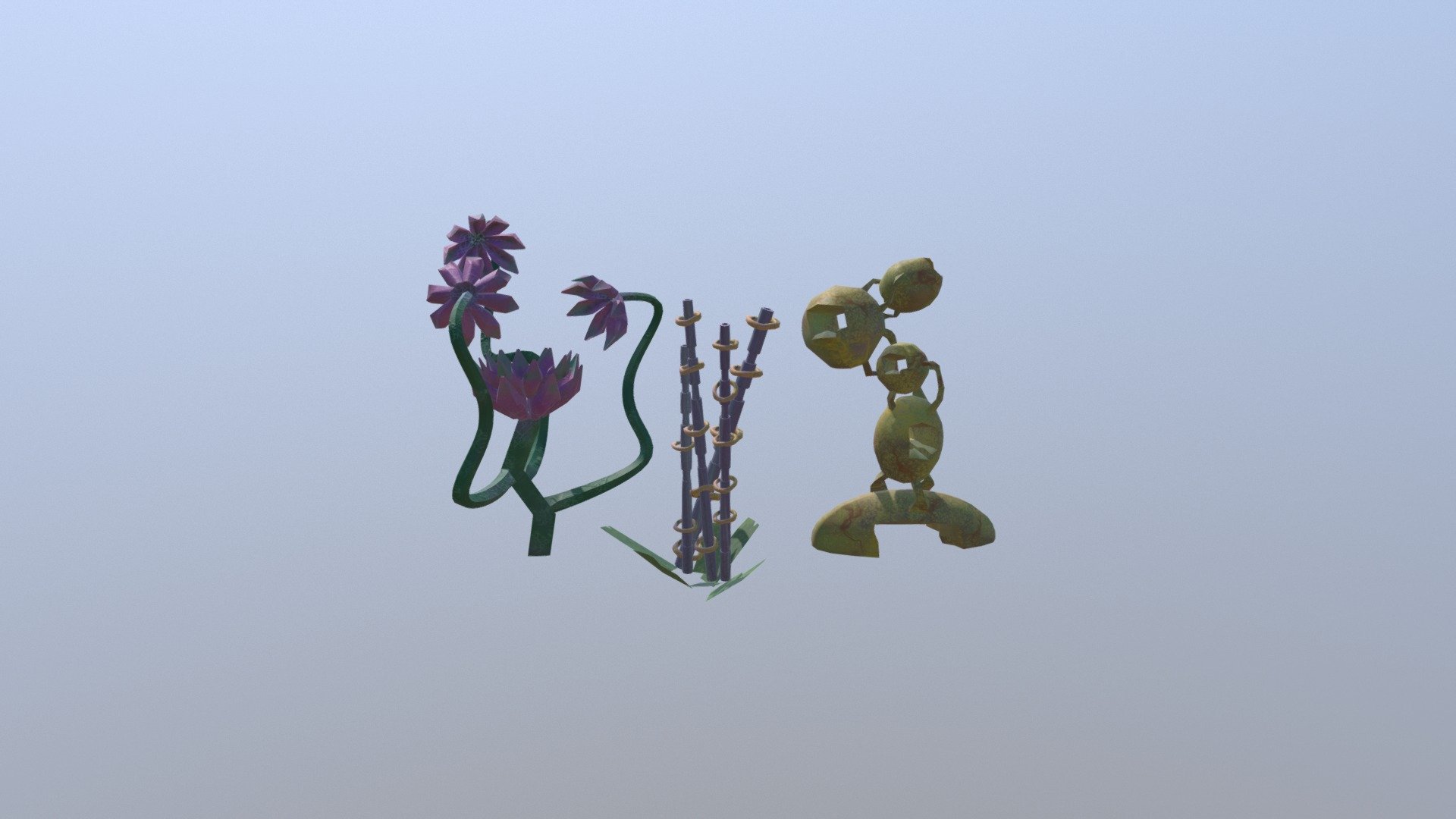 Three Alien Plants - 3D model by Sean Agnew (@SDAgnew) [2830741 ...