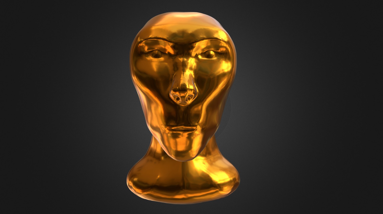 Golden Face - Download Free 3D model by grassman [2830f4a] - Sketchfab