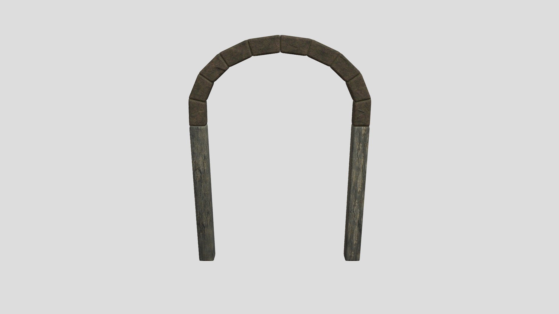 Wood Brick Arch - 3D model by Stoo [2832e99] - Sketchfab