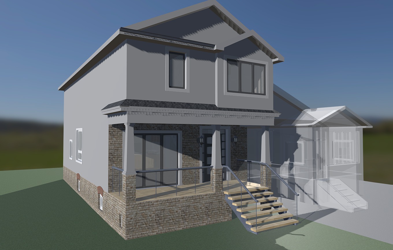 08-89-park Front Elev Proposed 09-21-2016 - 3D model by Cadaxx Design ...