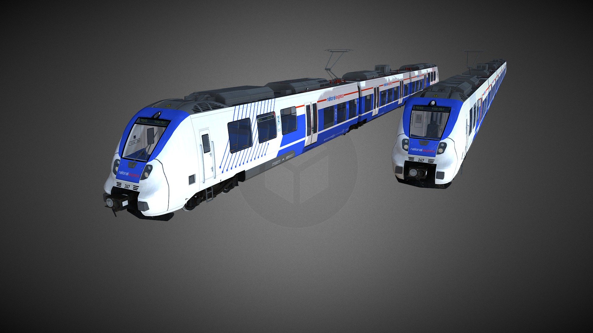 Bombardier Talent 2 / BR 442 - National Express - Buy Royalty Free 3D ...