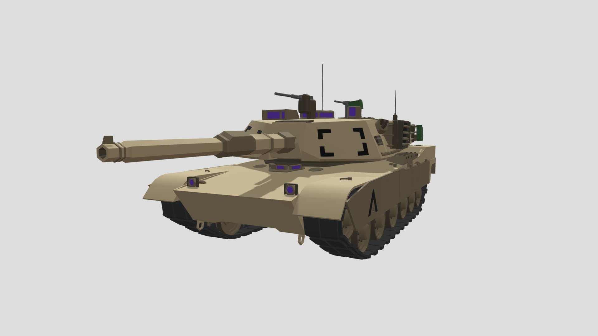 Low poly M1 "Abrams" - Download Free 3D model by s9pata [283791f ...