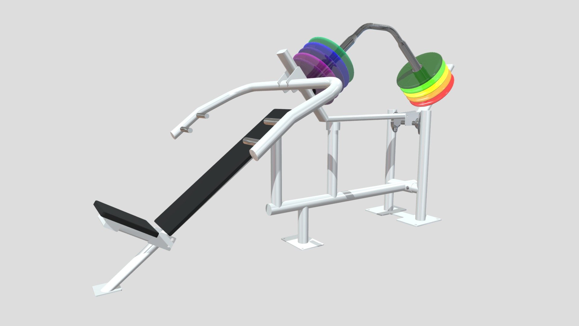 Incline Bench Press - 3D model by iveoutdoor [2839dd5] - Sketchfab
