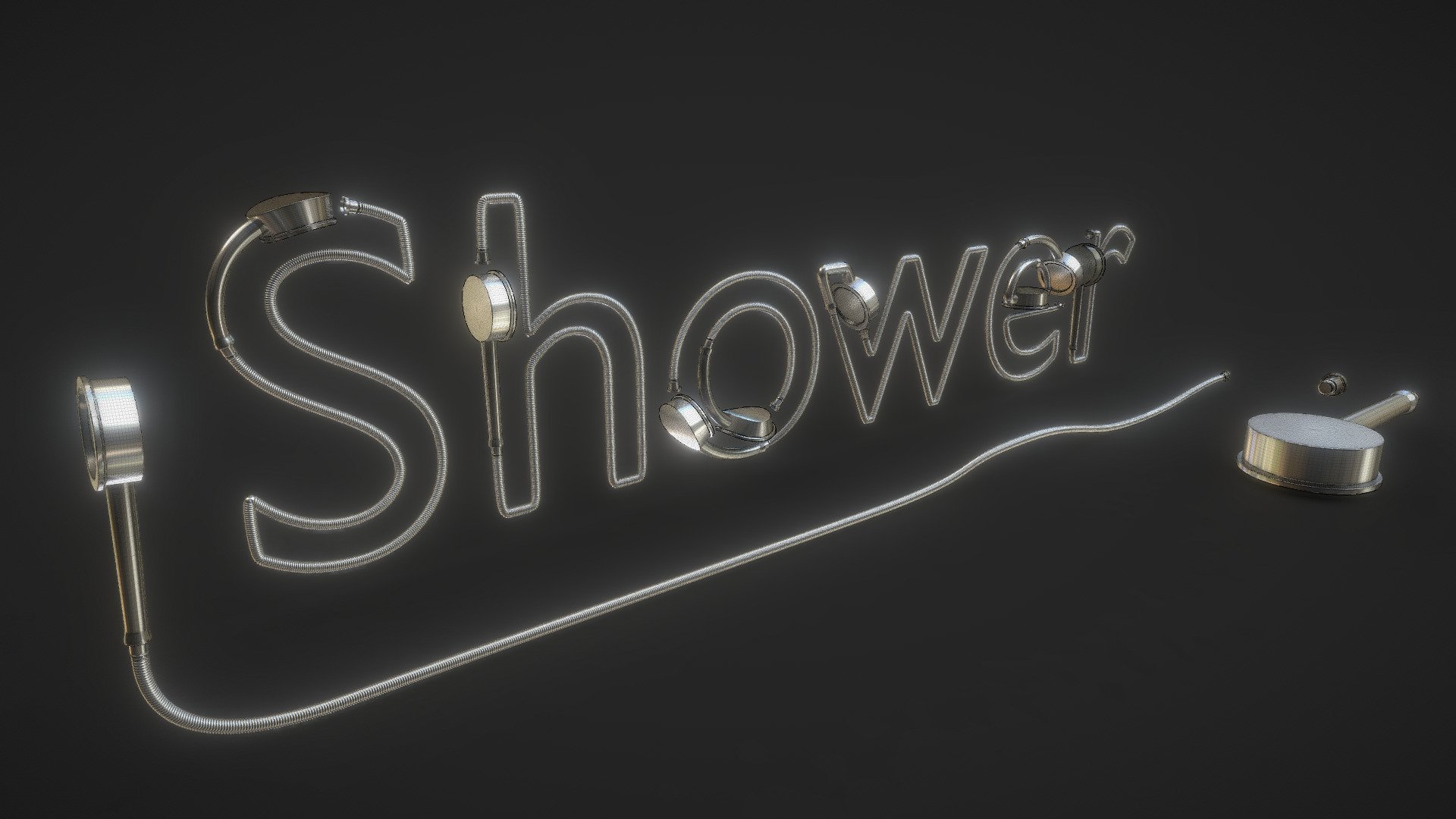 Curve-Based Shower - Download Free 3D model by VIS-All-3D (@VIS-All ...