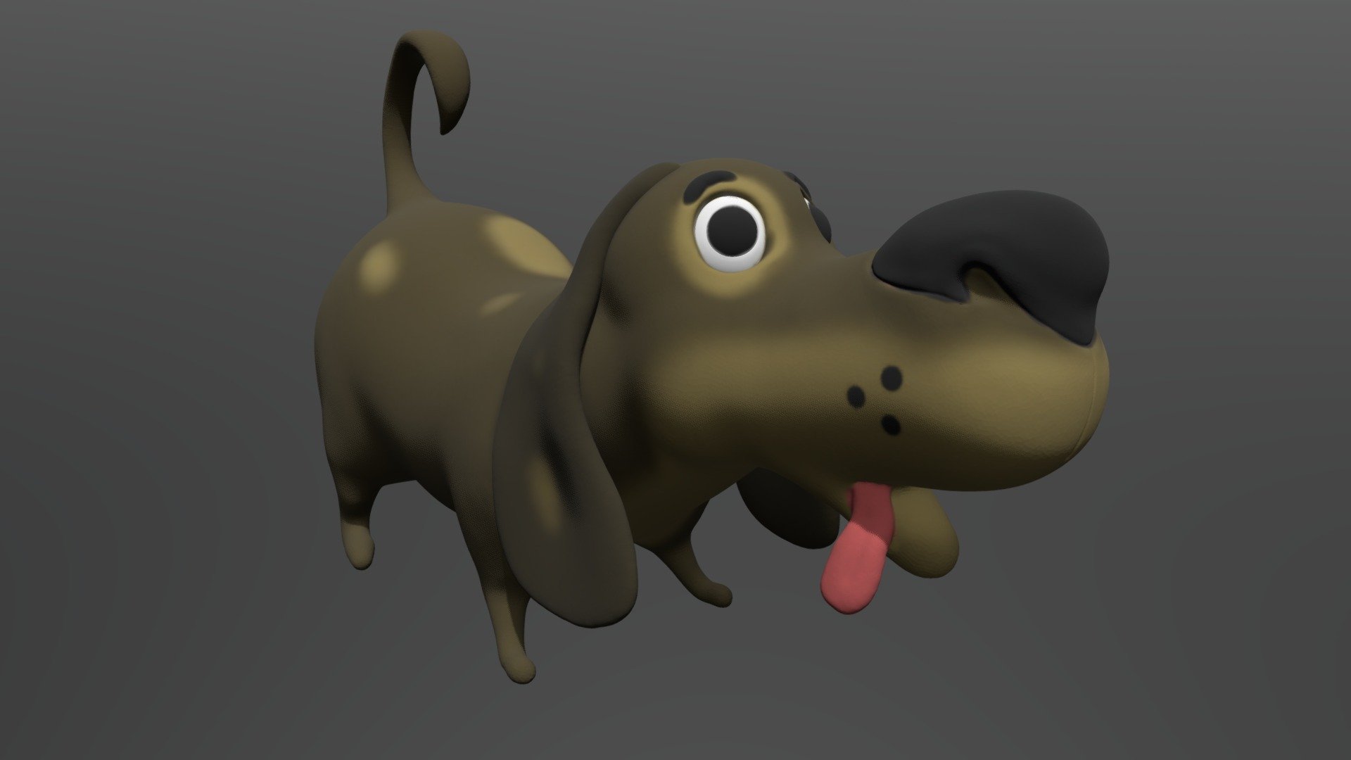Cartoon dog for 3d printing - 3D model by Artofcharly (@charly_mod ...