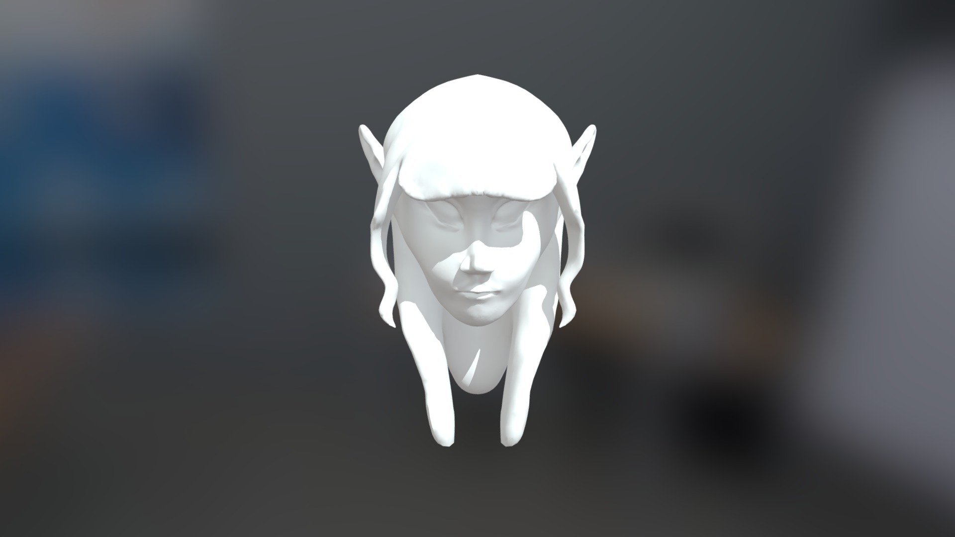Elf Female Head - 3D model by evildev [283c9b2] - Sketchfab
