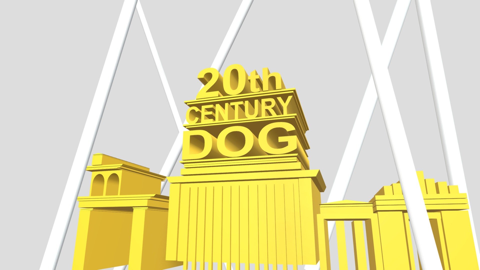 20th Century Dog Logo Im Perry Blackperry Remake - 3D model by ...