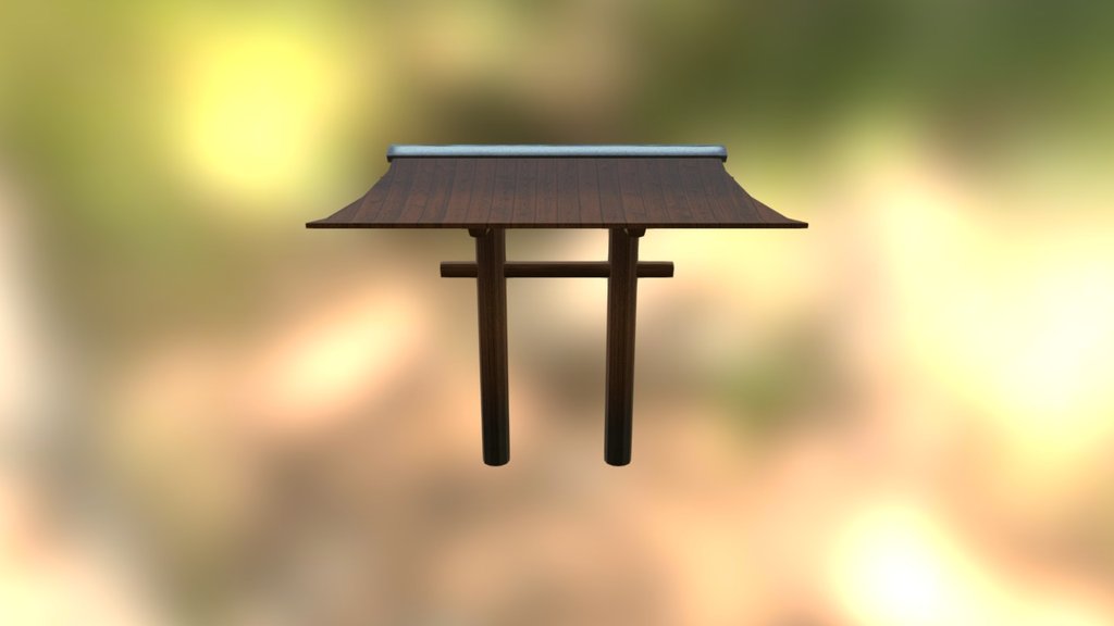 Japanese Gateway - 3D model by Casey (@amphi) [28403eb] - Sketchfab
