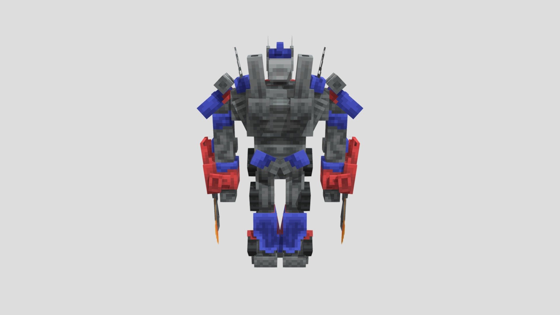 Optimus Prime (minecraft version) - Download Free 3D model by Legendary ...