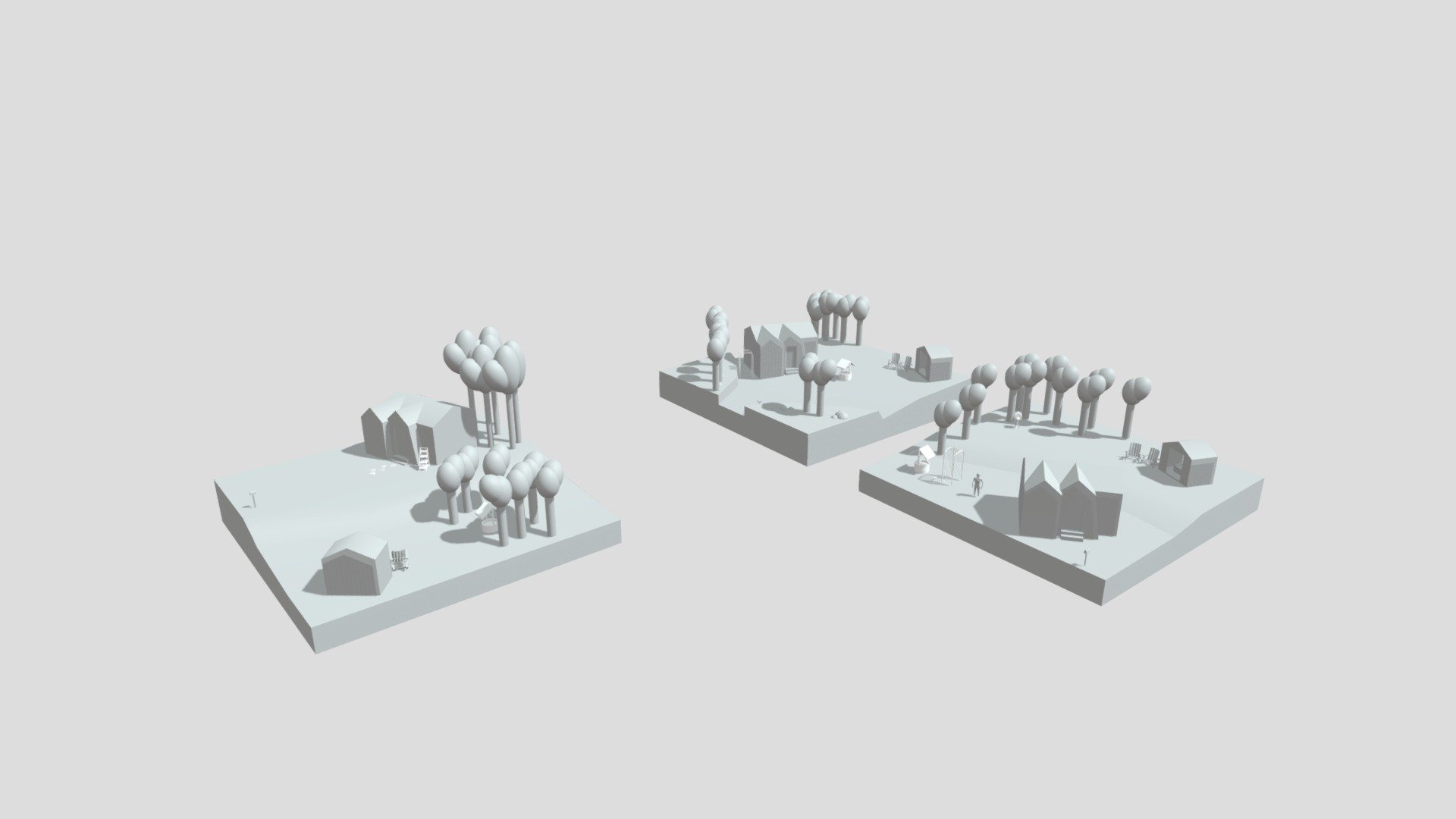 3 possible blockouts diorama - Download Free 3D model by svenlambert ...