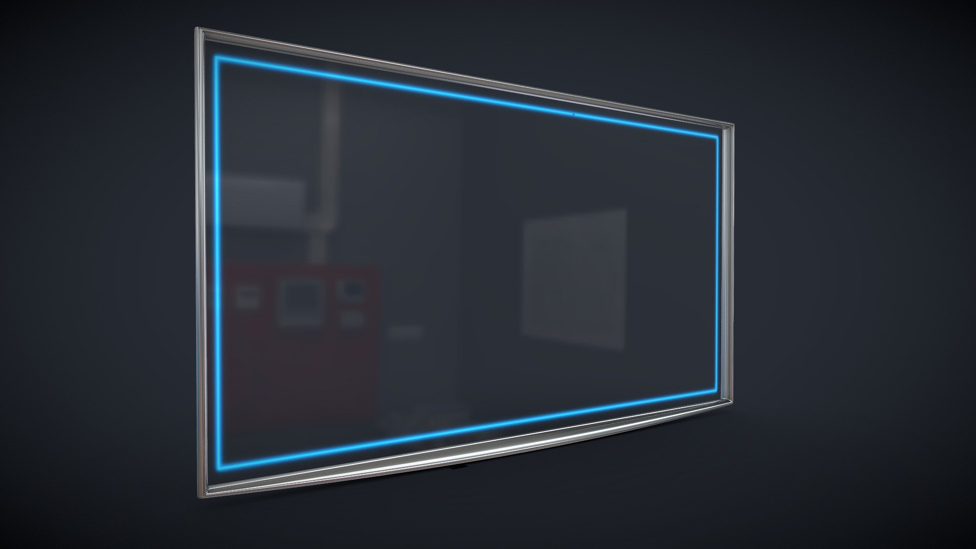 futuristic_TV_004_silver - 3D model by 3polies [2842320] - Sketchfab