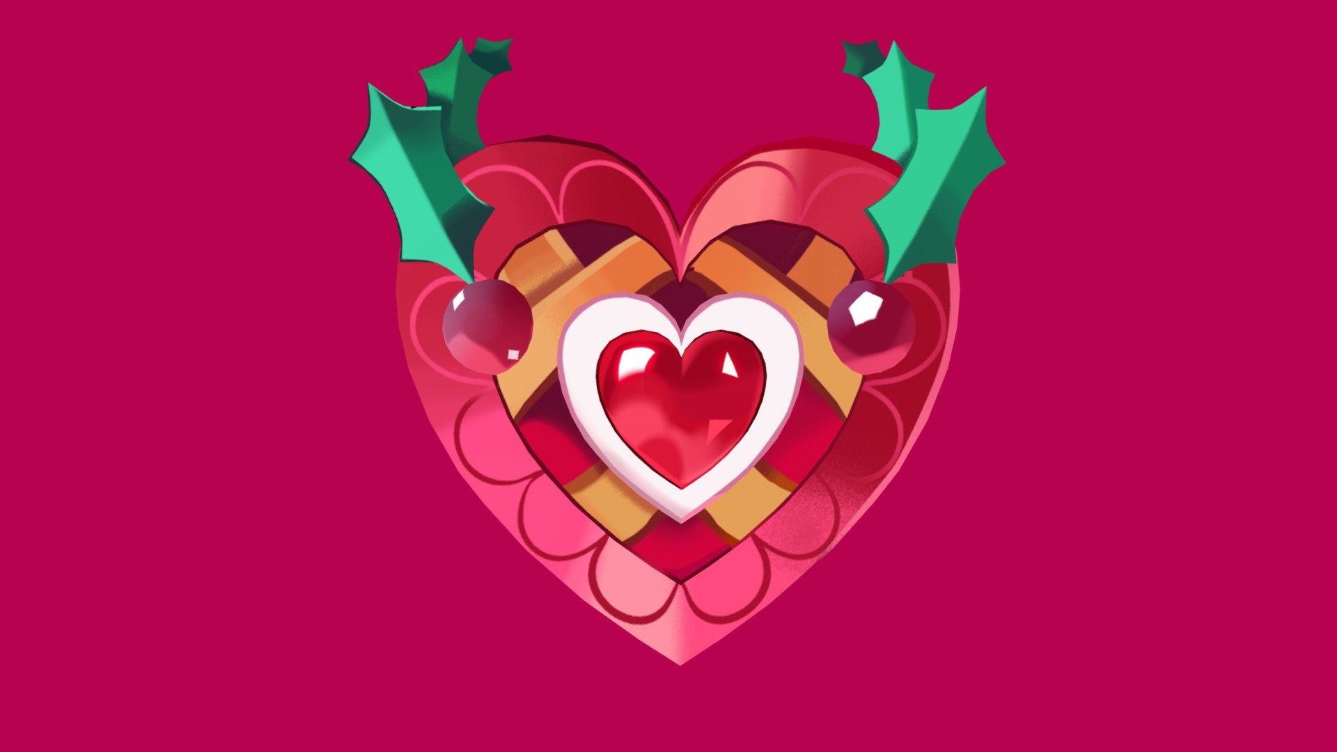 Hollyberry's Shield - Download Free 3D model by Razy (@Razy_Choco ...